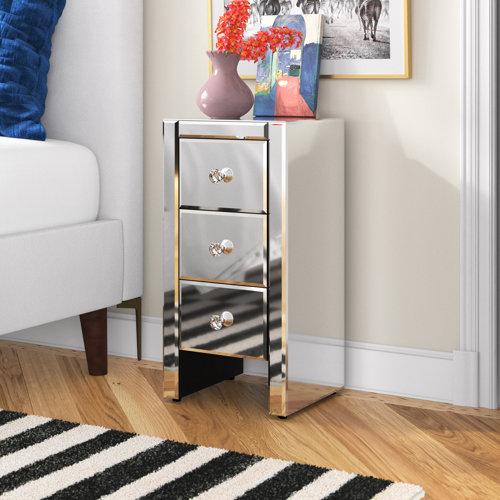 Mirrored Nightstands You'll Love | Wayfair