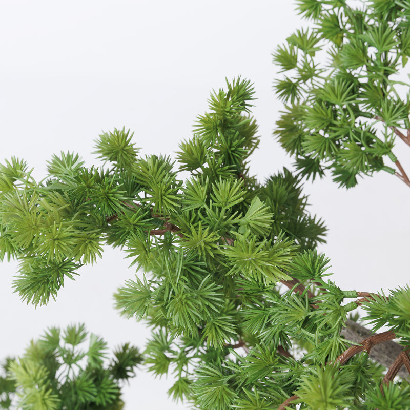 Primrue 55" Artificial Faux Pine Tree | Real Touch Faux Pinus Strobus ...