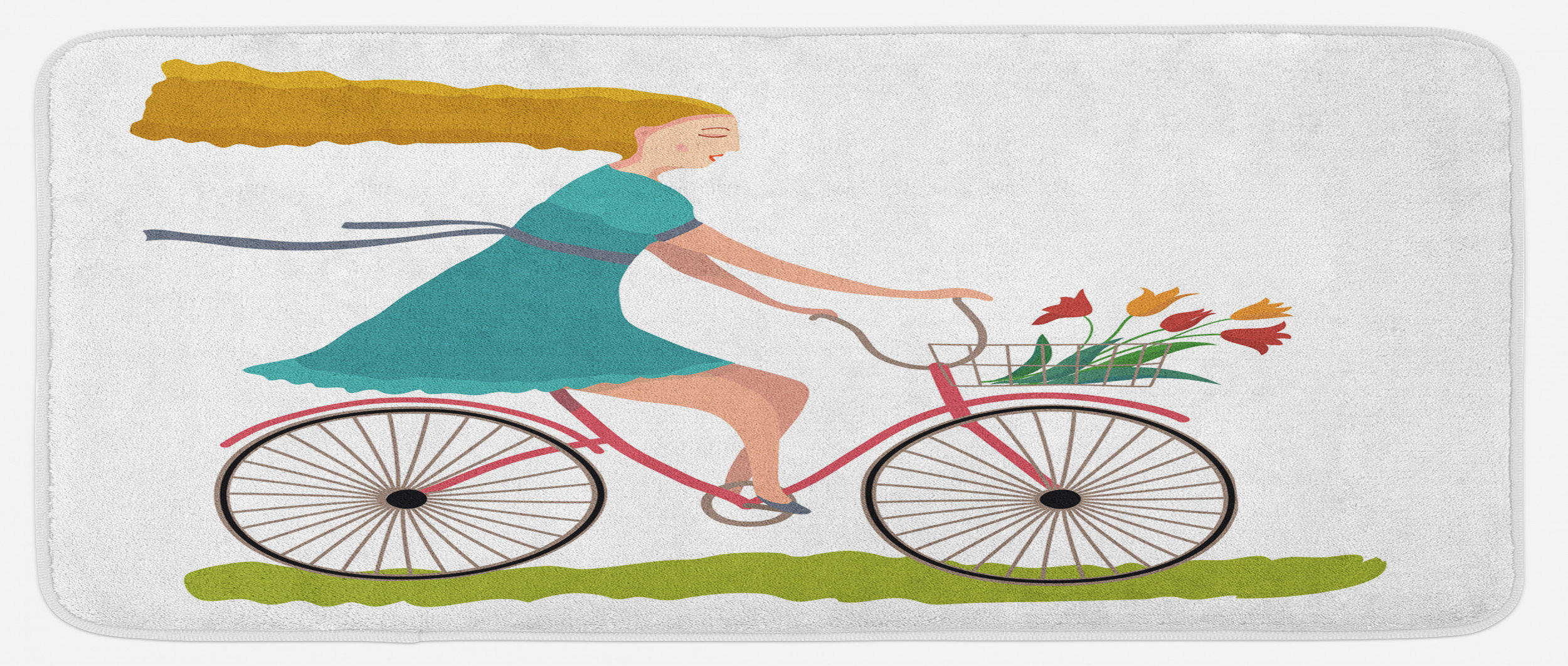 East Urban Home Bicycle Kitchen Mat | Wayfair