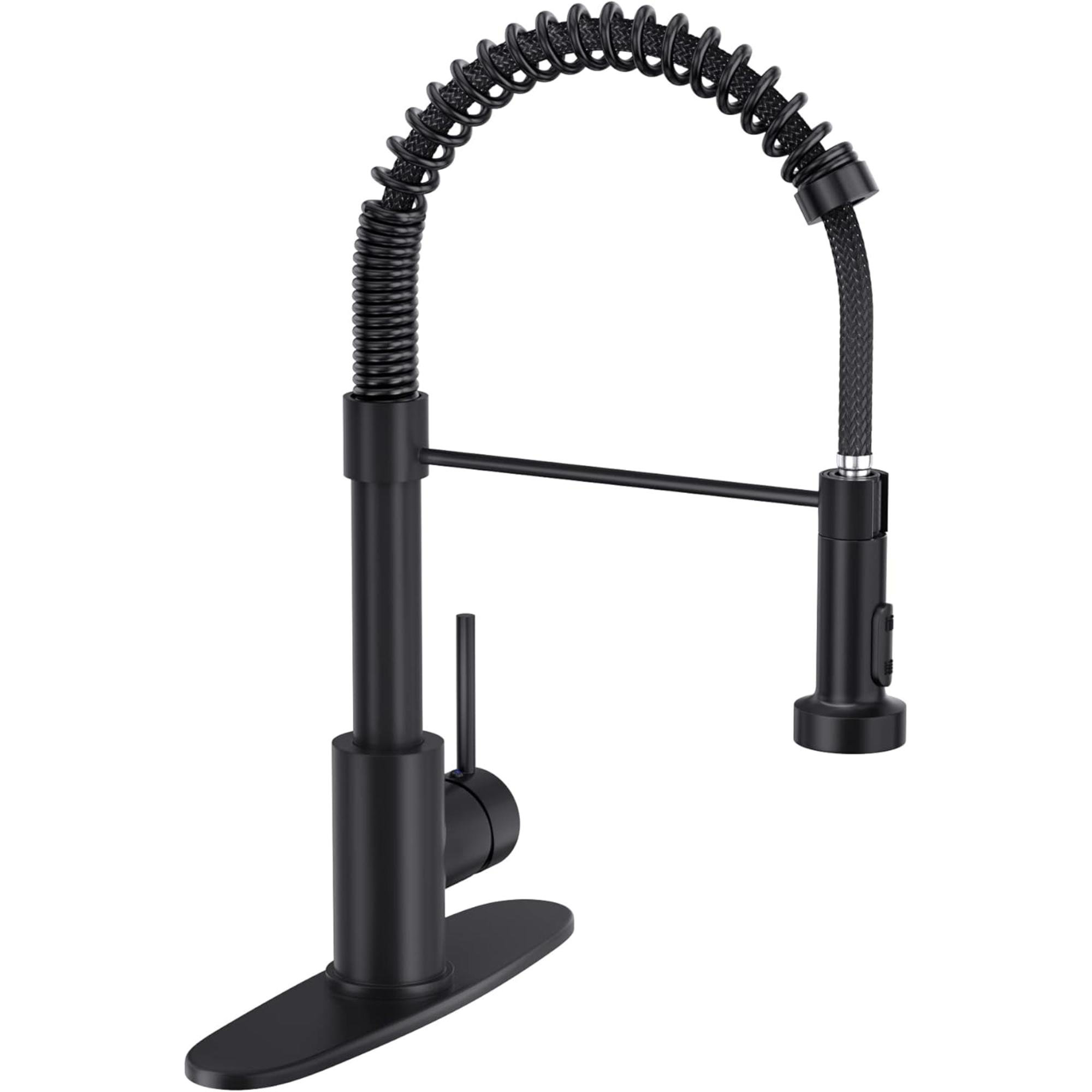 Textiles Hub Kitchen Faucets With Pull Down Sprayer, Spring Commercial ...