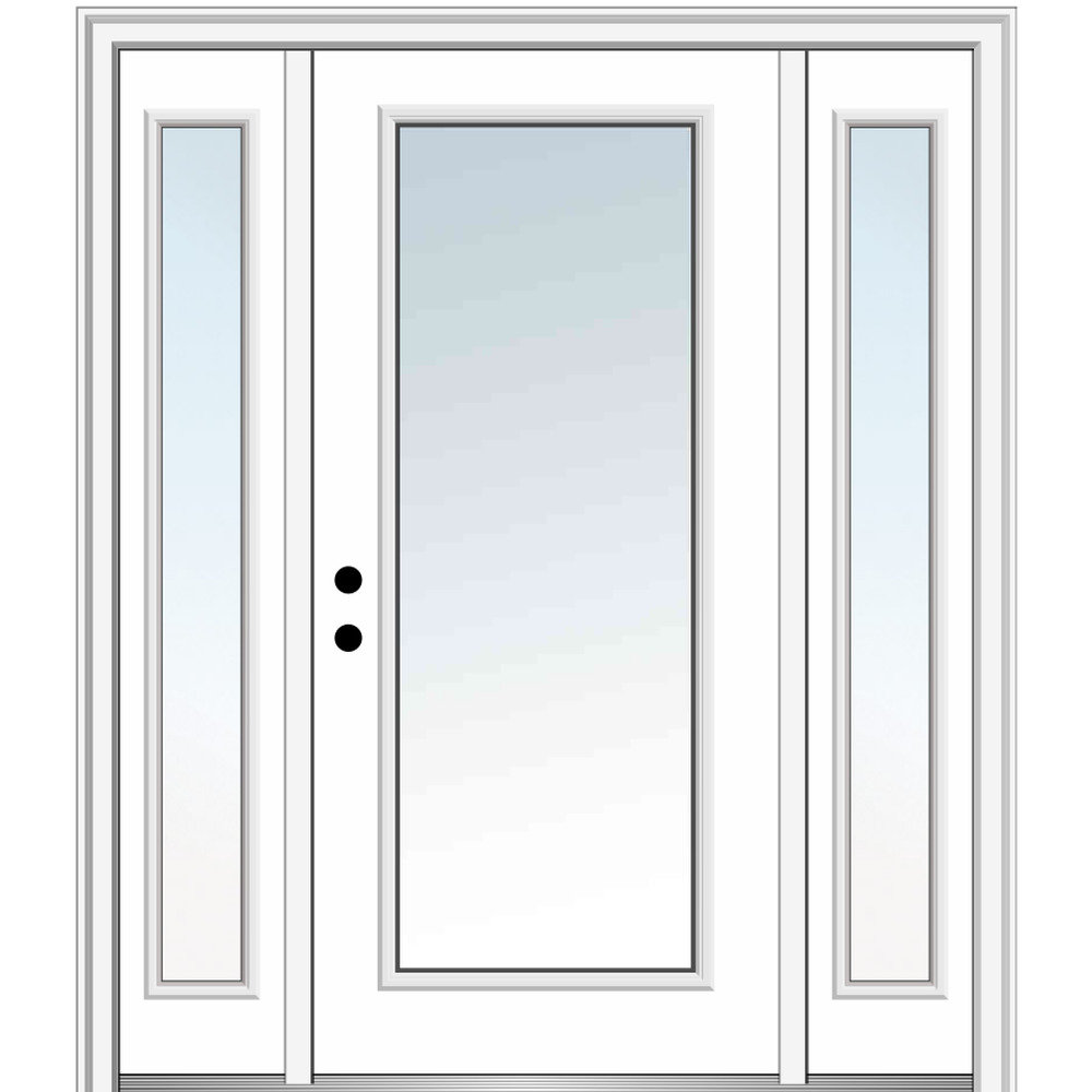 Verona Home Design Smooth Primed Fibreglass Prehung Front Entry Doors ...