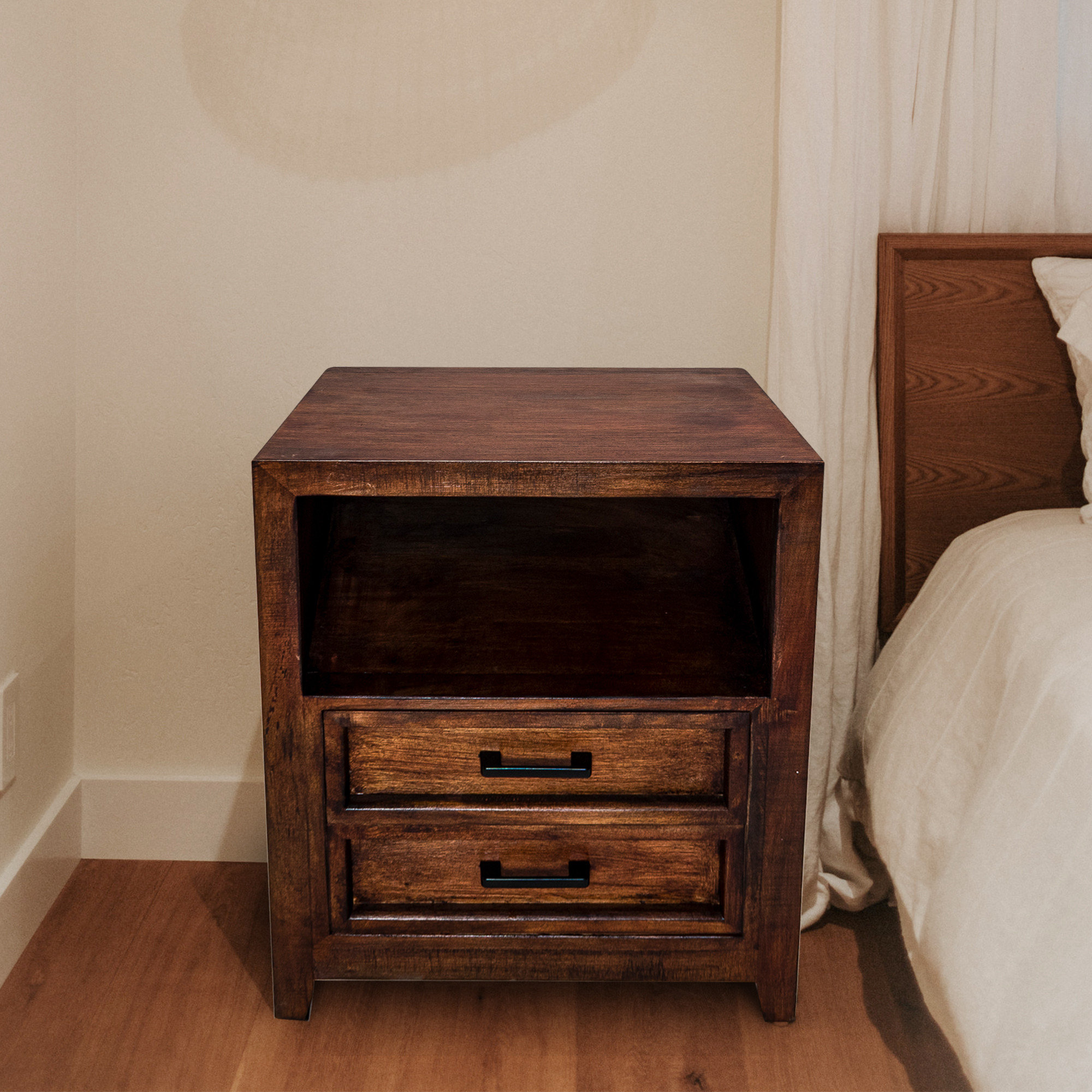 Millwood Pines Corneilus Solid Wood Nightstand | Wayfair