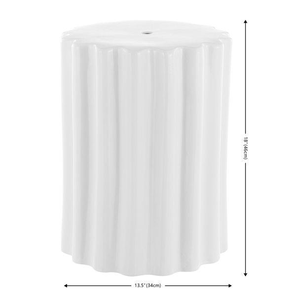 AllModern Pier Ceramic Accent Stool & Reviews | Wayfair