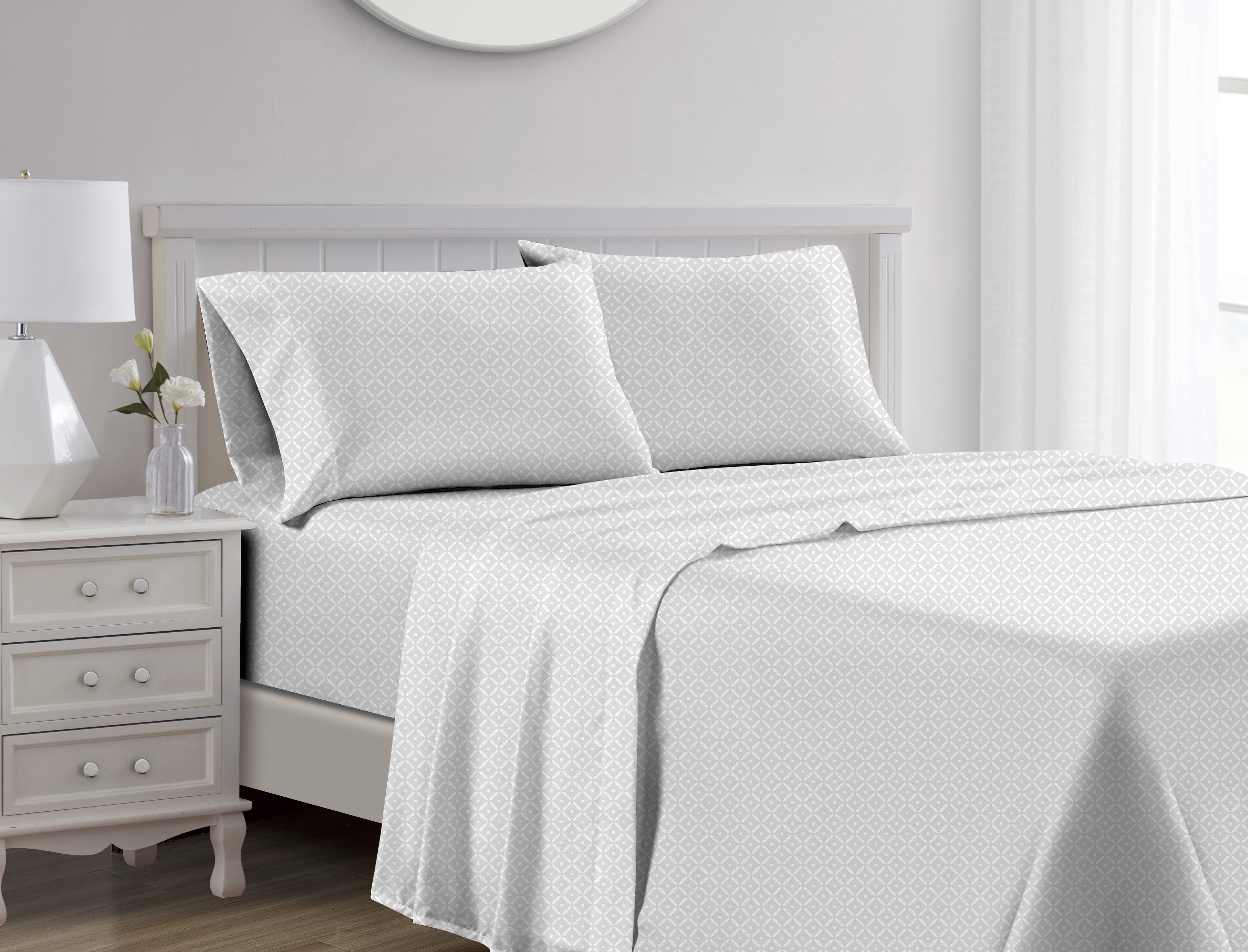 RT Designer's Collection 4 Piece Cotton Blend Guest Room Sheet Set Case ...