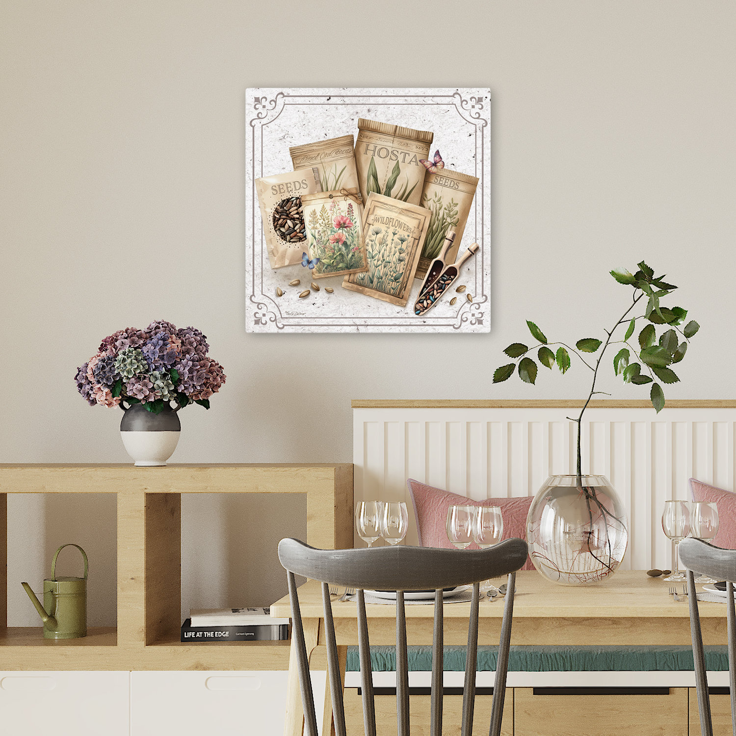Ophelia & Co. In The Garden Floral Seed Packets Contemporary Art | Wayfair