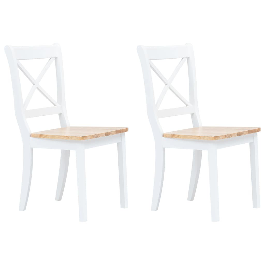 Gracie Oaks Domonic Solid Wood Cross Back Side Chair | Wayfair