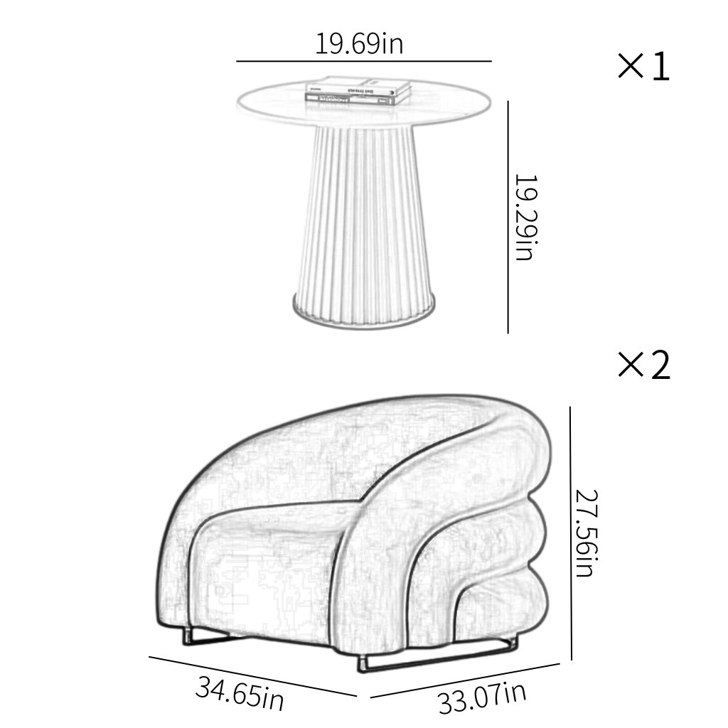 Brayden Studio® Modern Simple Table and Chair Combination | Wayfair