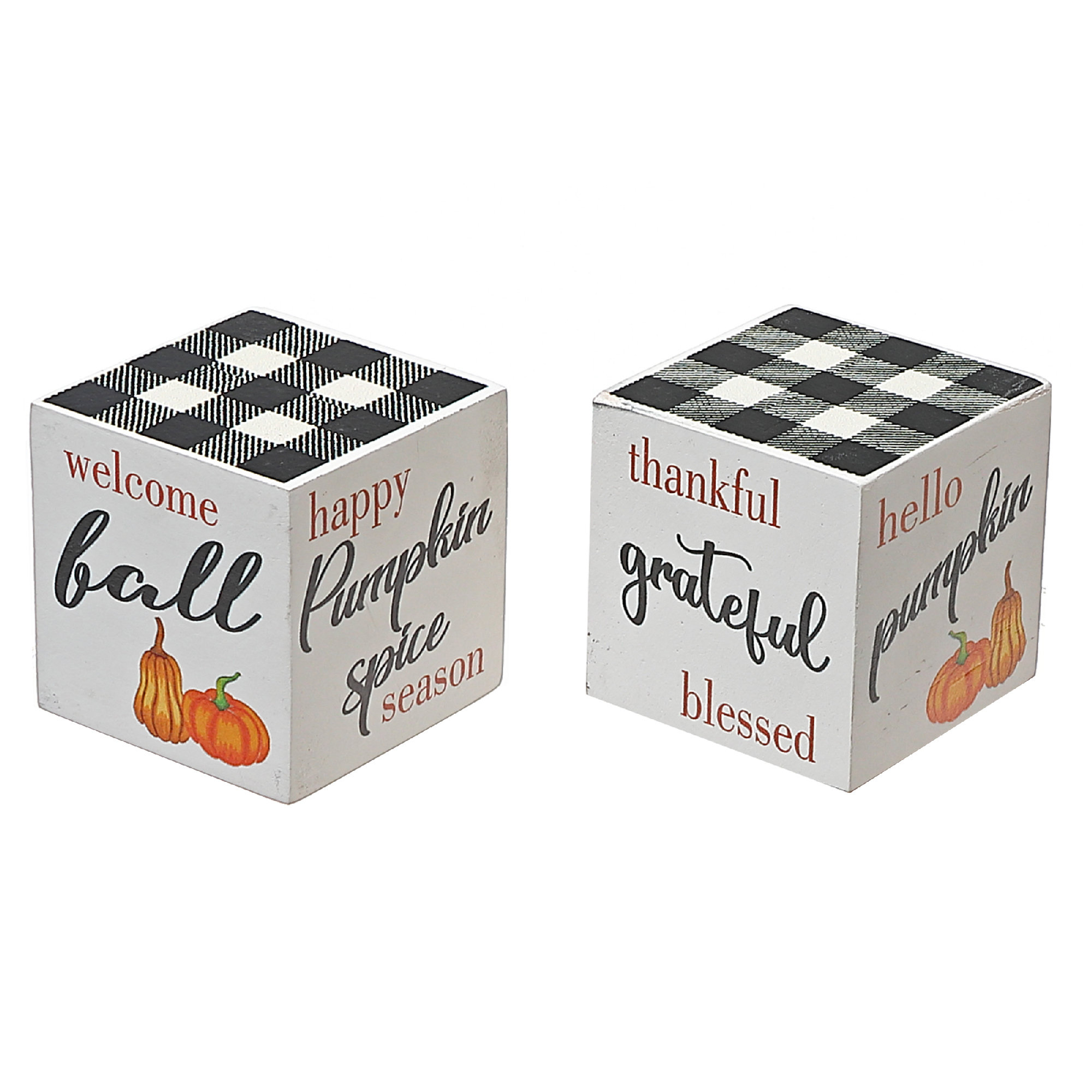 iH casadécor 2 Piece Autumn Season Cube Decor Set | Wayfair