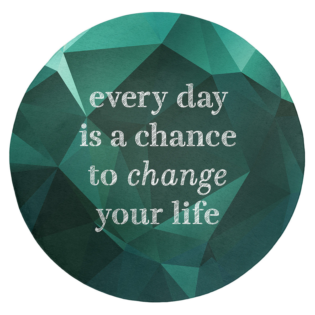 East Urban Home Faux gemme changer votre citation à tapis de poly ...