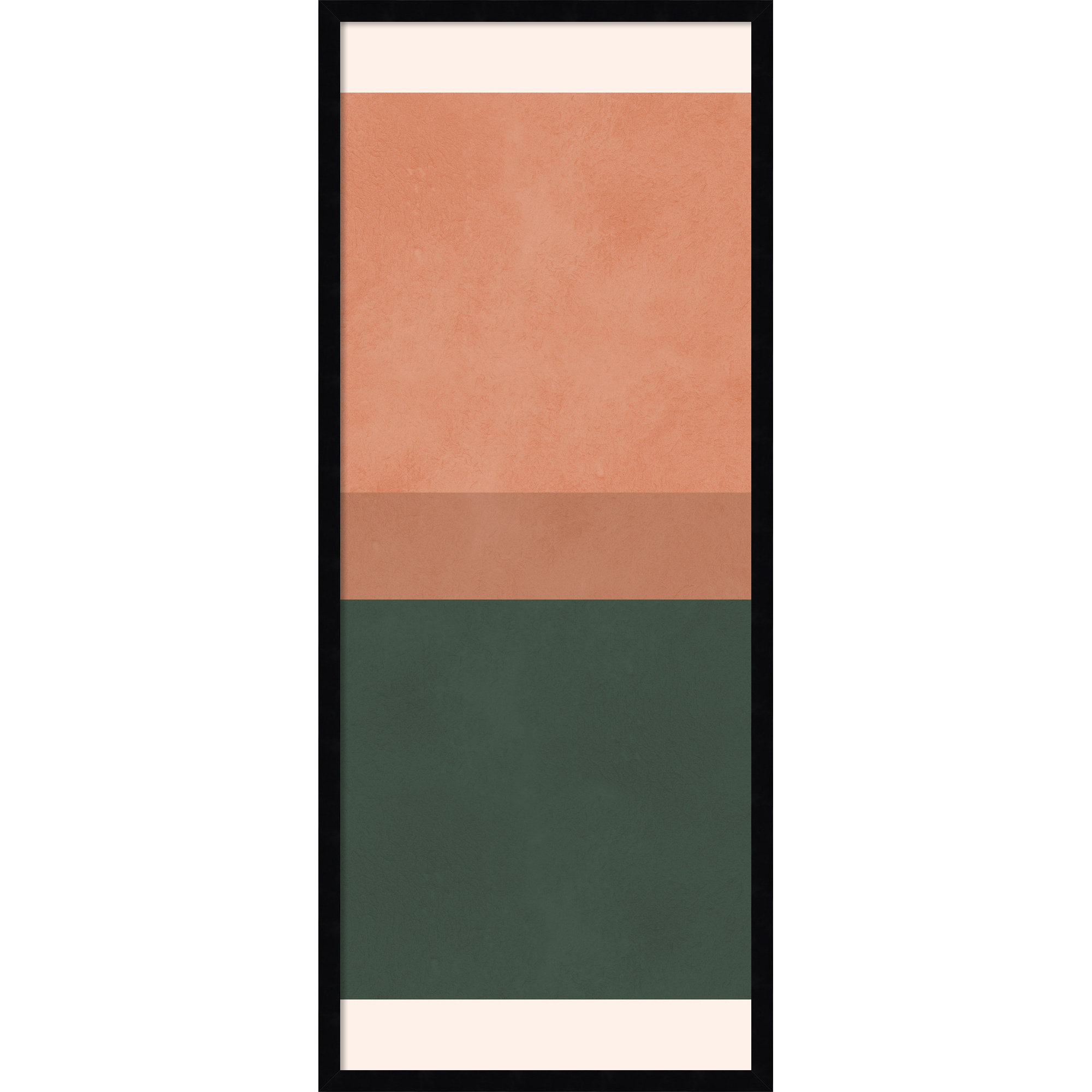 Gracie Oaks Framed Fabric Pinboard, Terracotta Layers by Vitor Costa ...