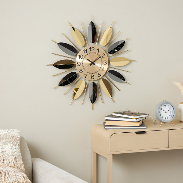 Mercer41 Cole And Grey Stainless Steel Metal Radial Leaf Decorative ...