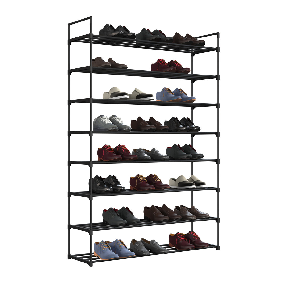 Rebrilliant Shoe Rack - 8-Tier Shoe Organizer for Closet, Bathroom ...
