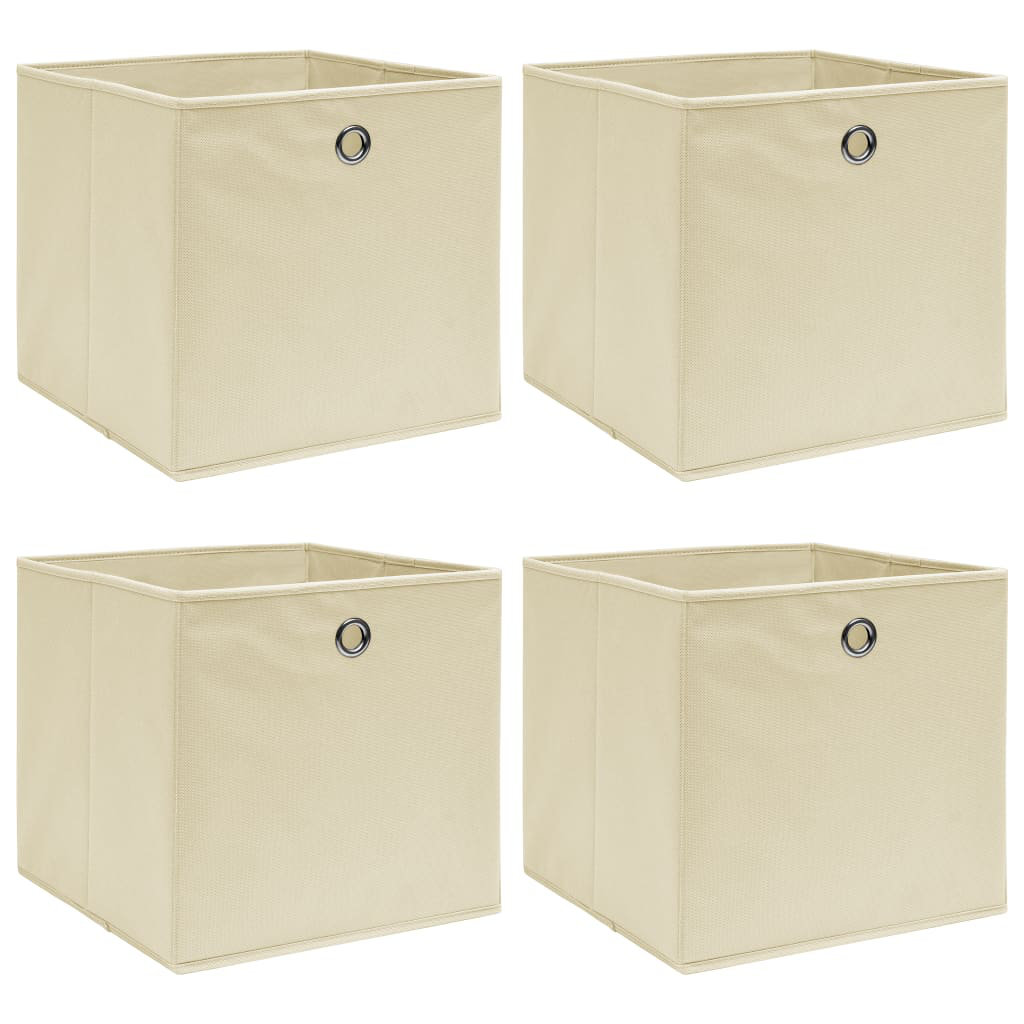 Rebrilliant Storage Boxes Cream 32x32x32 cm Fabric | Wayfair.co.uk