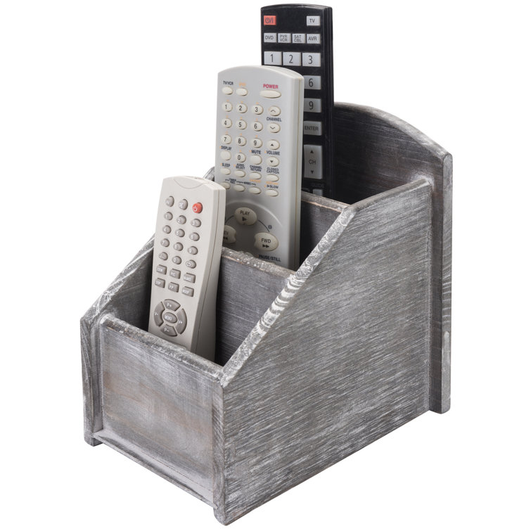 MyGift Gray/White Remote Control Holder & Reviews | Wayfair