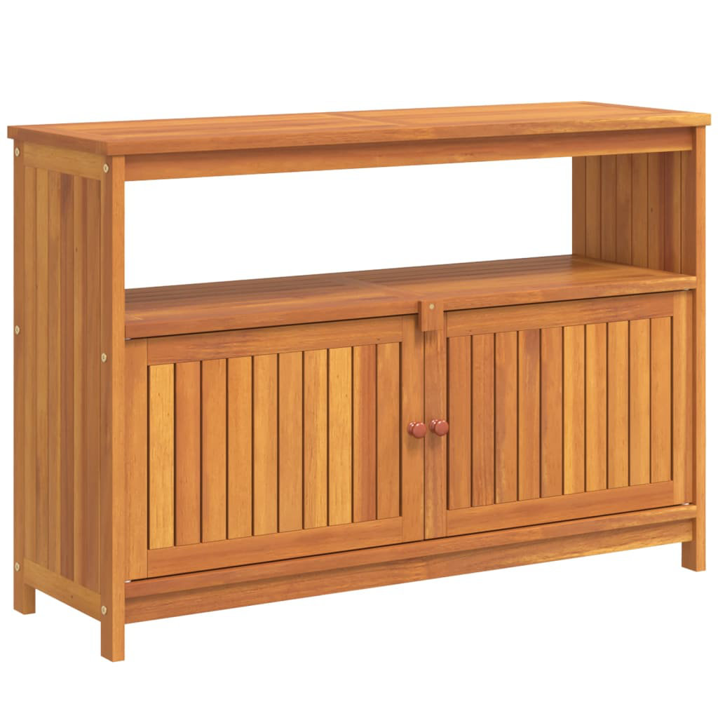 Millwood Pines Patio Console Table Solid Wood Acacia | Wayfair