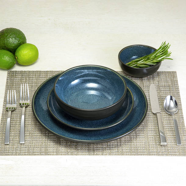 Gibson Mayfair Bay 16 Piece Dinnerware Set, Service for 4 & Reviews ...