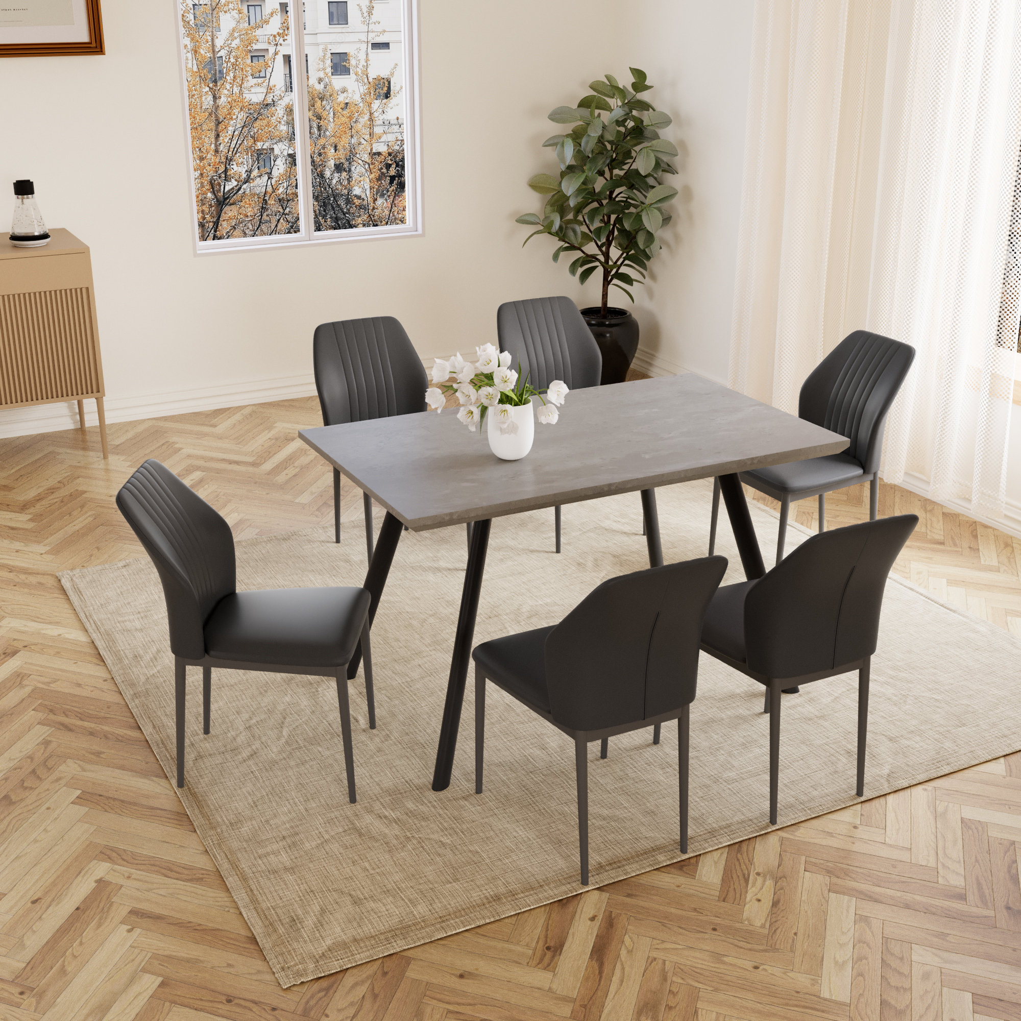 George Oliver Gendi 6 - Person Dining Set & Reviews - Wayfair Canada