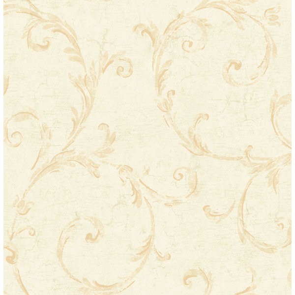 Seabrook Designs Fountainbleu Scroll Unpasted Wallpaper - Wayfair Canada