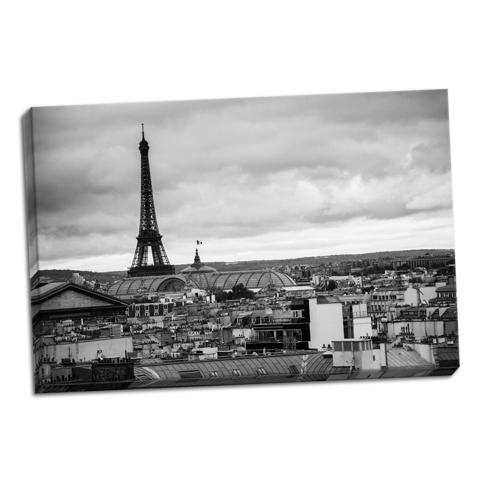 Ebern Designs 'Paris BW I' Photographic Print on Wrapped Canvas | Wayfair