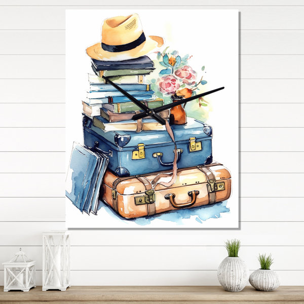 Latitude Run® Travel Adventure I - Travel Wall Clock | Wayfair