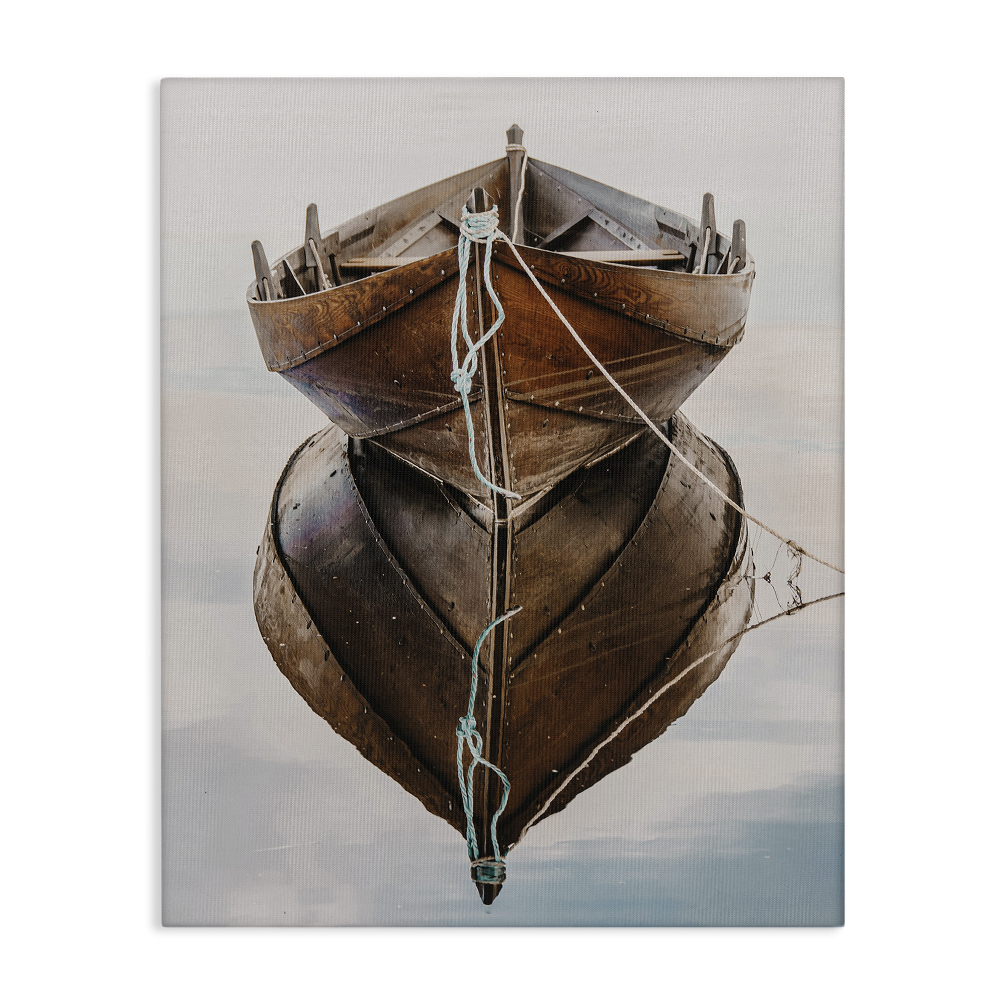 Breakwater Bay Crisp Rowboat Reflection Canvas Wall Art by LSR Design ...