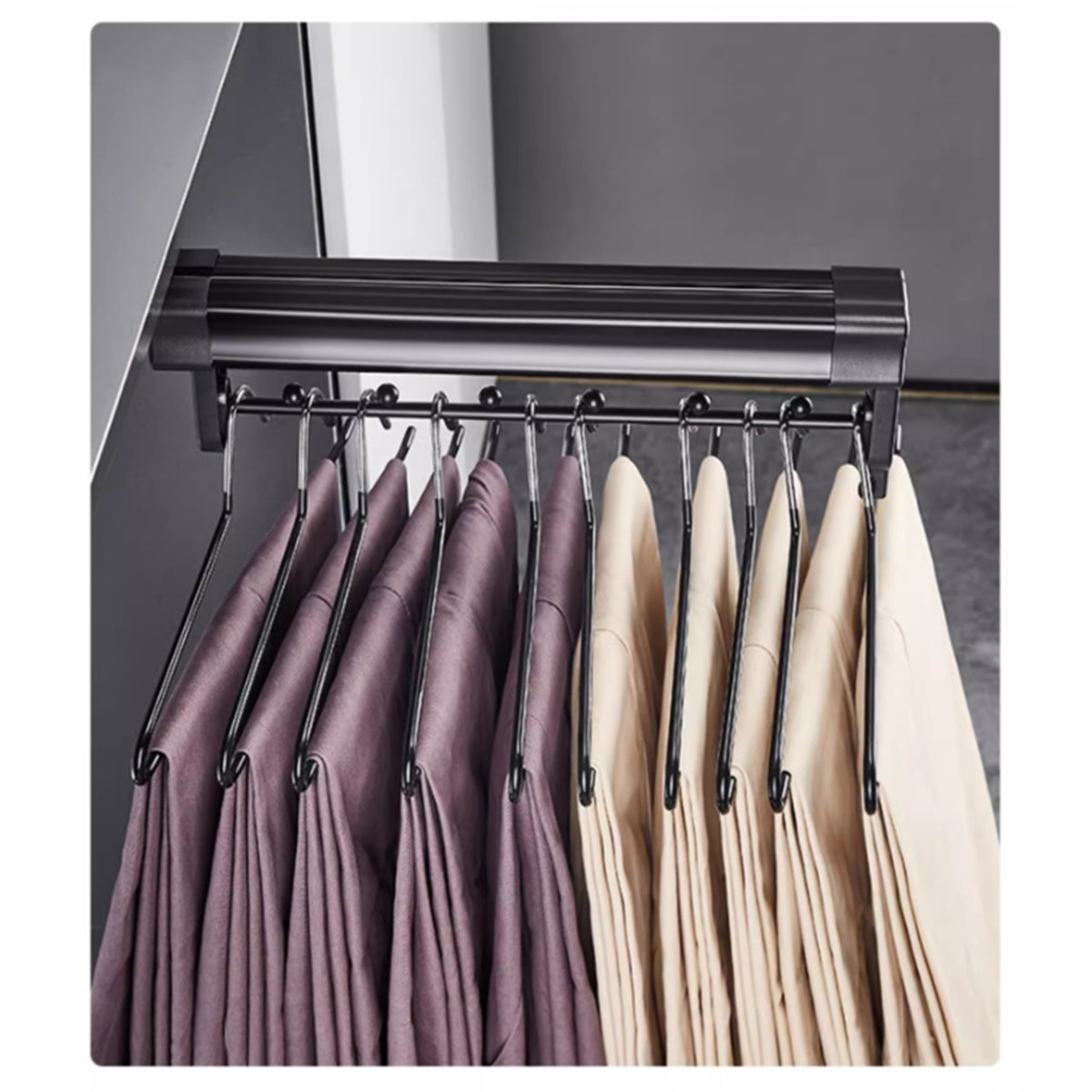 Thrones Designs Extendable Trousers Rack With Slide Rail | Wayfair