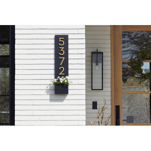Post & Porch Standing Tall Wall Address Plaque & Reviews | Wayfair