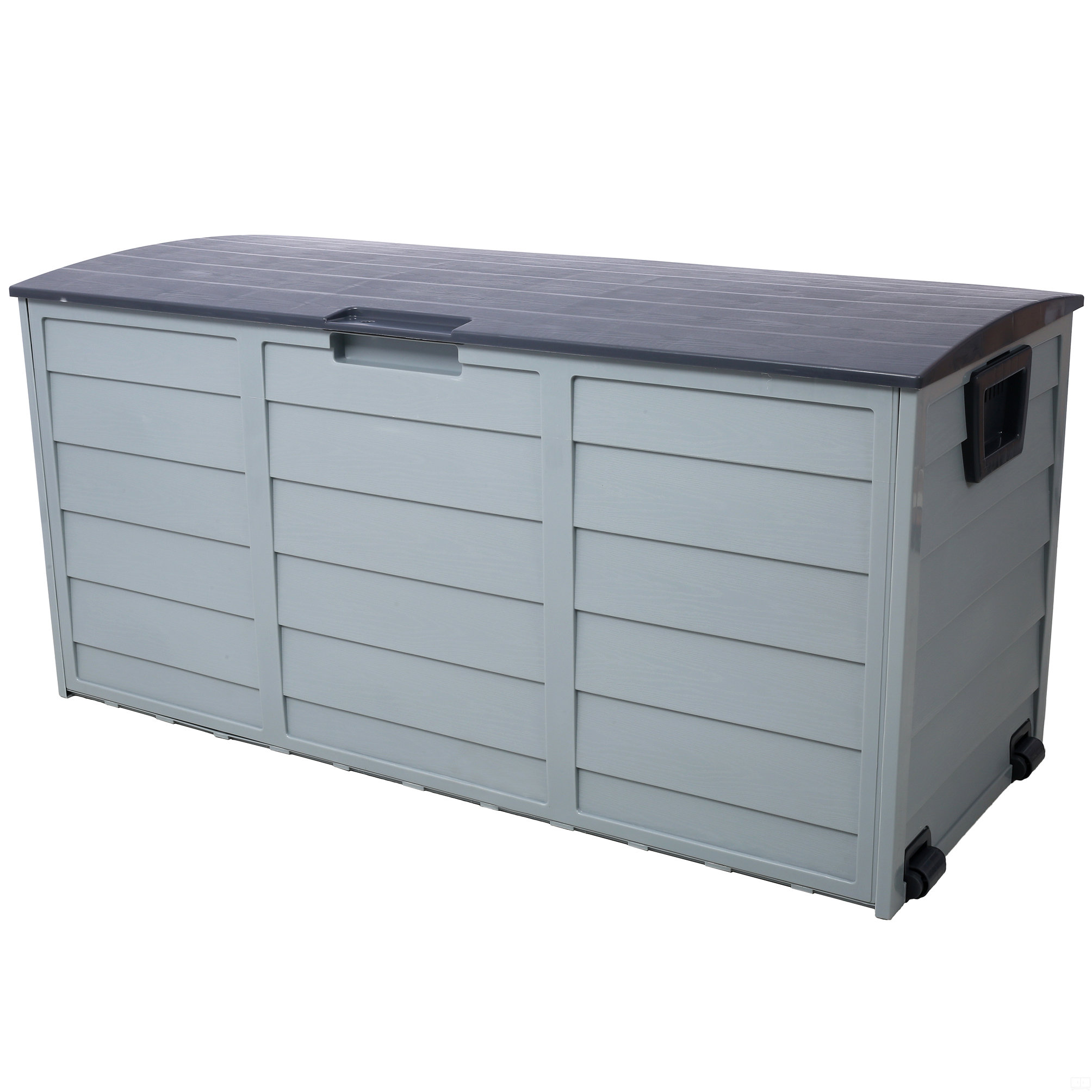 HOME FREE HOMES SP LLC All Weather UV Pool Deck Box Storage Shed Bin ...