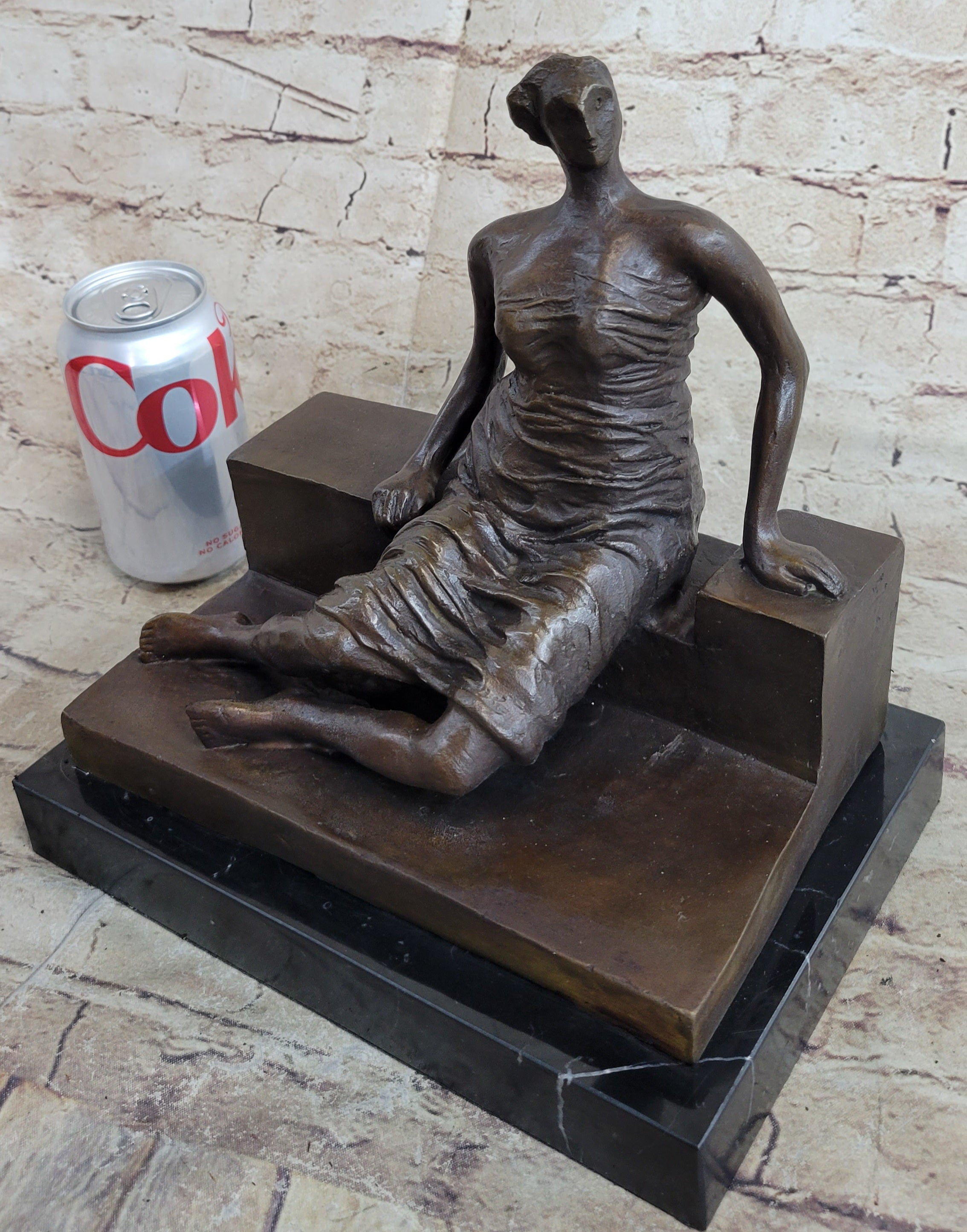 Bloomsbury Market Aumuller Woman On Bench By Henry Moore Abstract ...