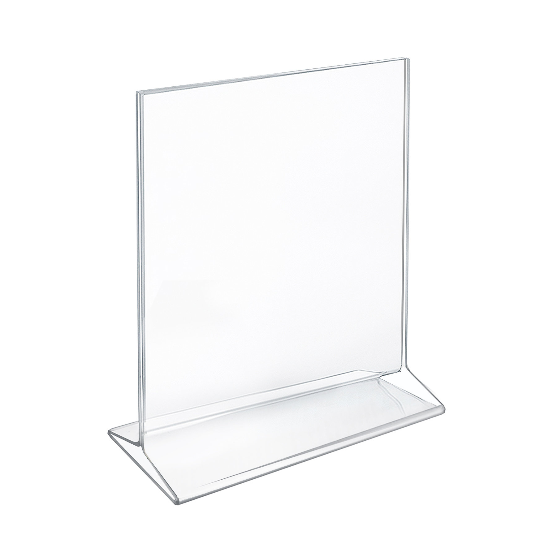 Azar Displays Top Loading Clear Acrylic T-Frame Sign Holder 8.5" Wide x ...