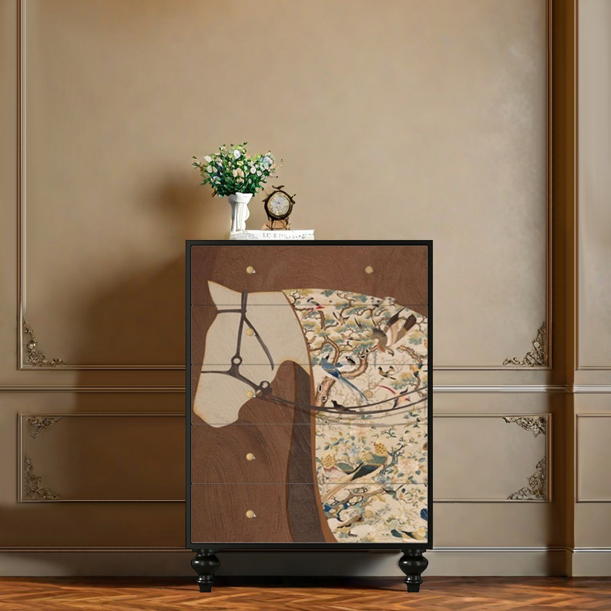 Foundry Select Living room locker and room drawer decor cabinet | Wayfair