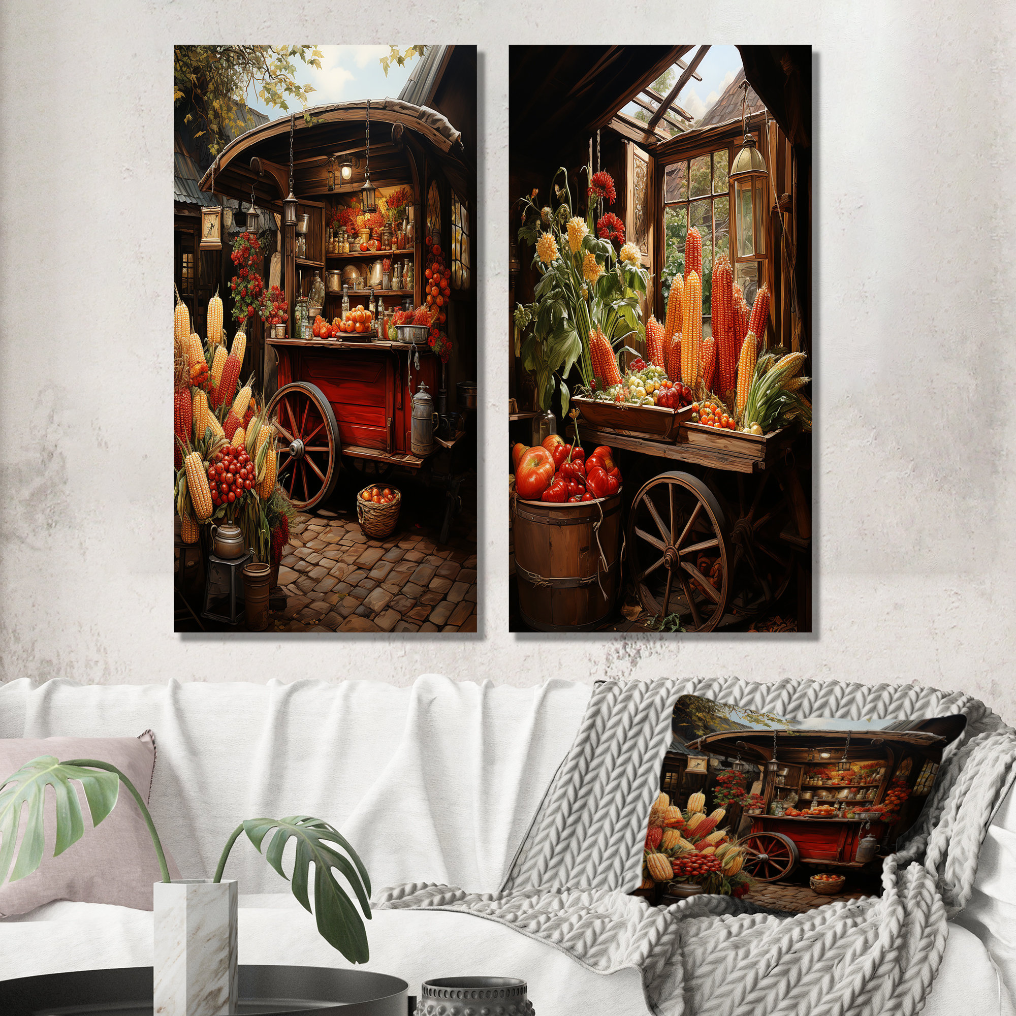 Lark Manor™ Brown And Yellow Carnival Popcorn I - Popcorn Wall Art ...
