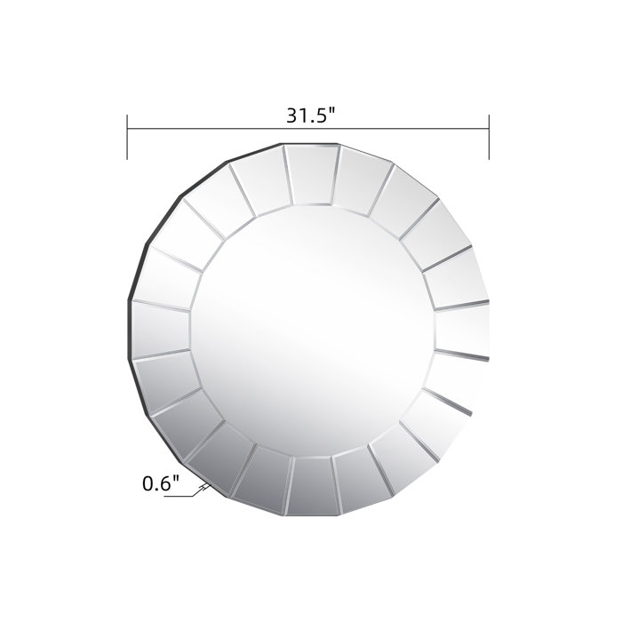 Mercer41 Onesto Round Wall Mirror | Wayfair