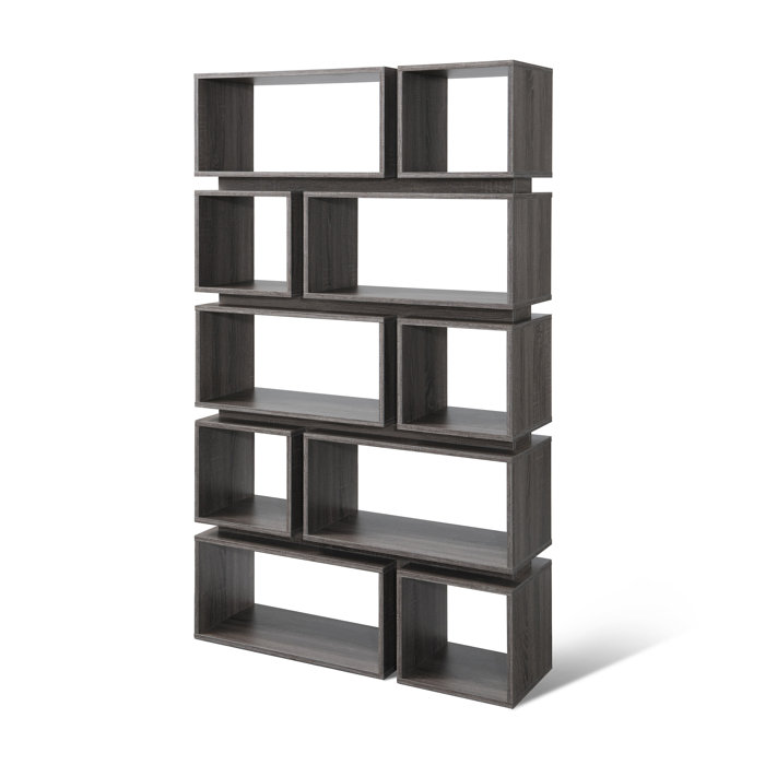 Wrought Studio Wilmette Geometric Bookcase & Reviews | Wayfair