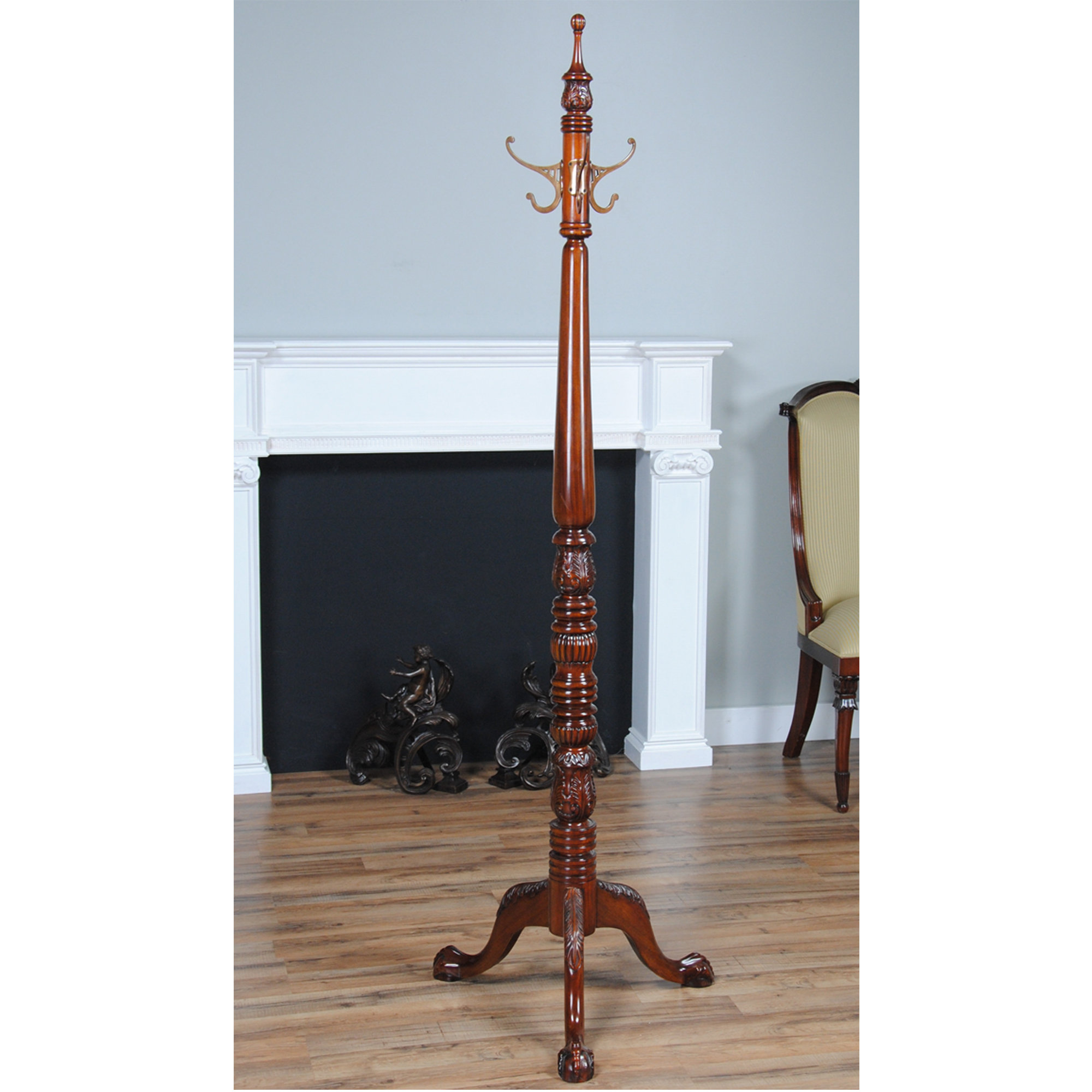 Astoria Grand Lilah Mahogany Solid Wood Hall Tree | Wayfair