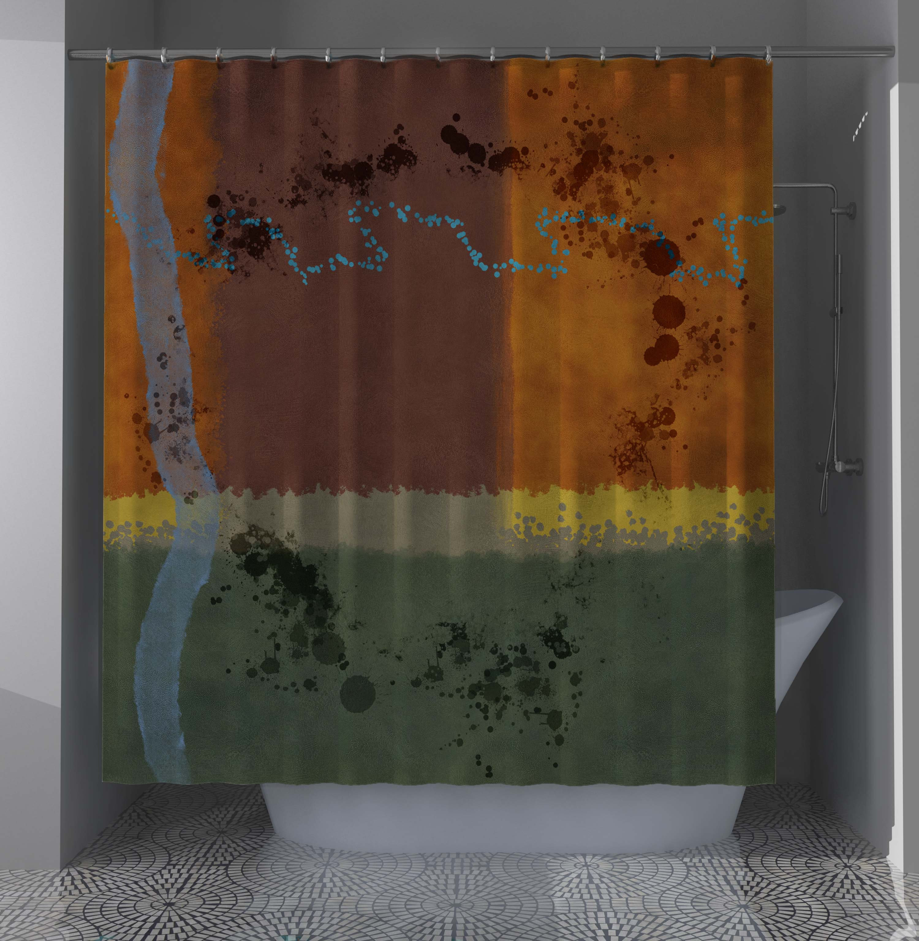East Urban Home Peak Outrageous Shower Curtain | Wayfair