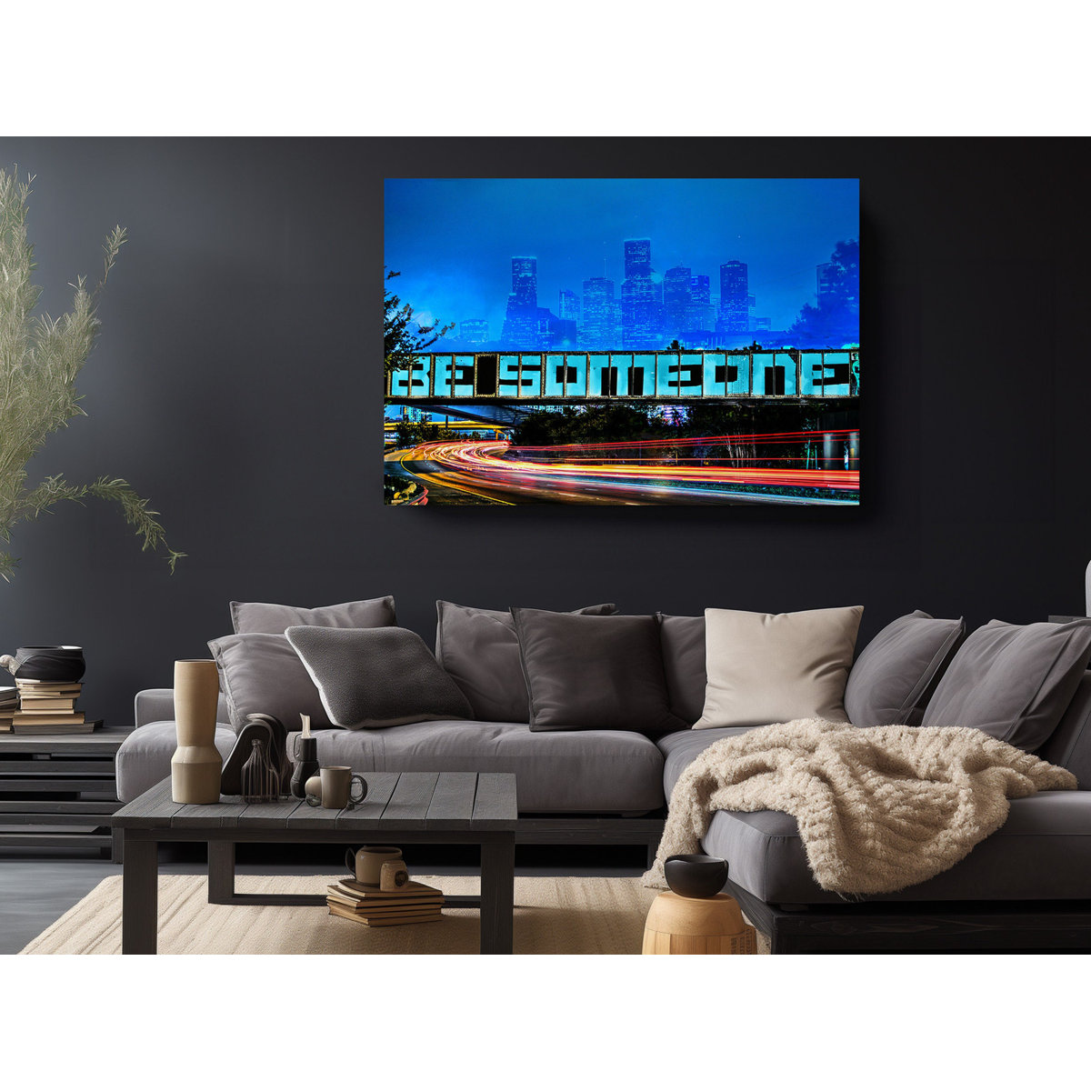 Trinx Houston "Be Someone" Motivational Wall Art - Handcrafted Canvas ...