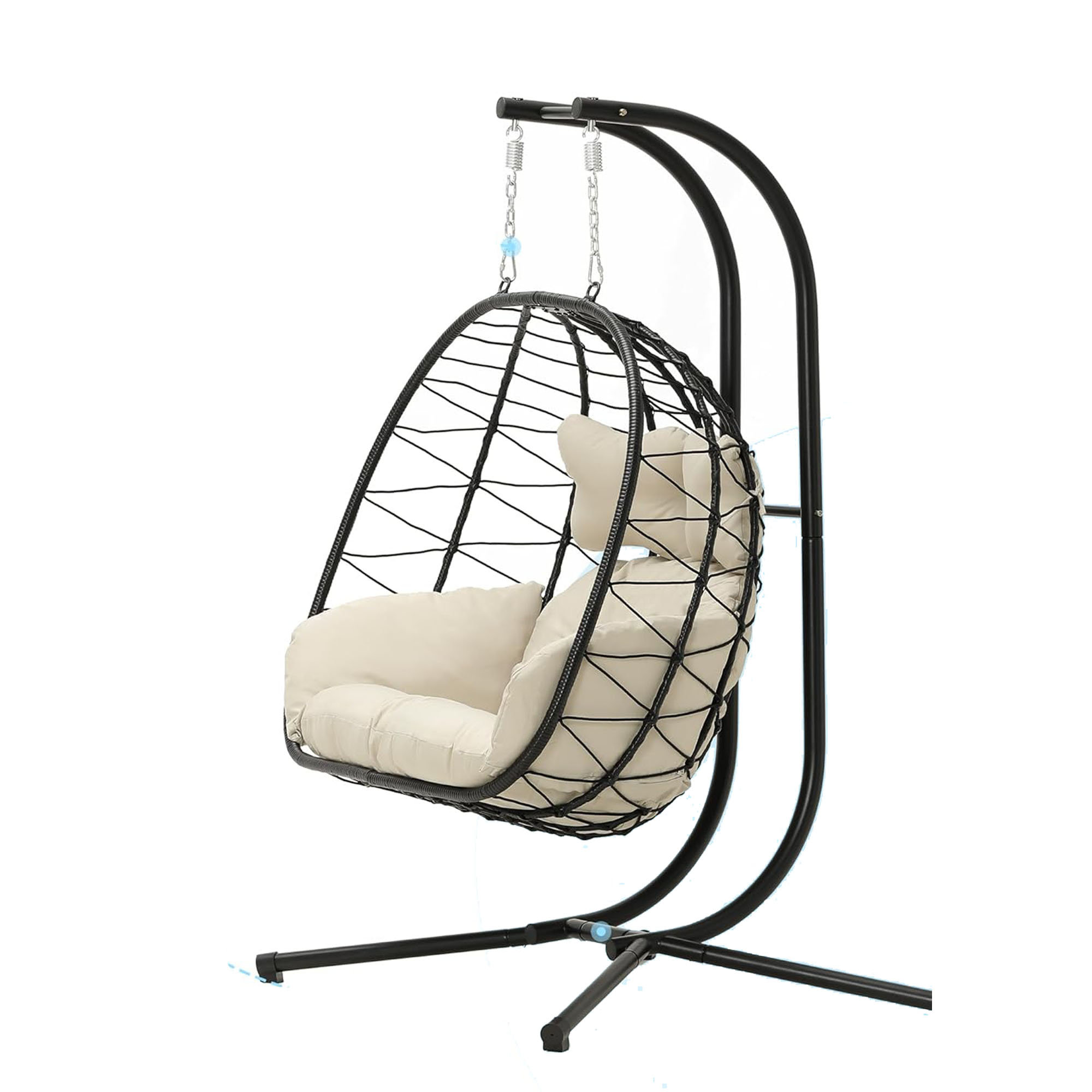 Dakota Fields Egg Chair wth Stand Hammock Swing Chair Foldable Hanging ...