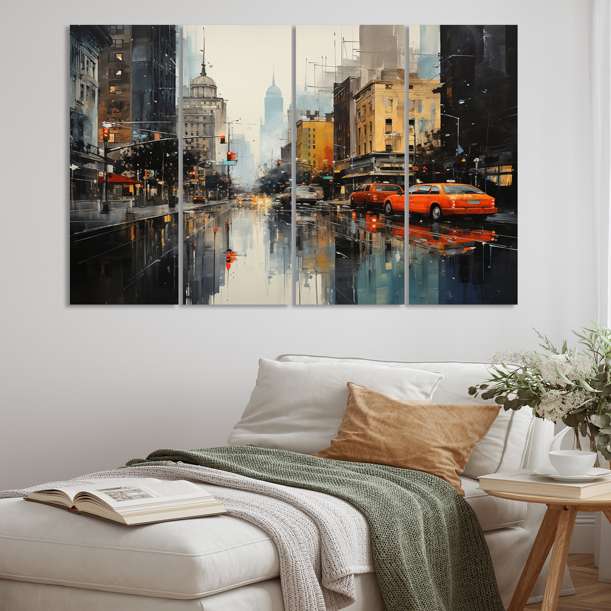 Design Art Cityscape Collage I - Abstract Collages Wall Art Print - 4 ...