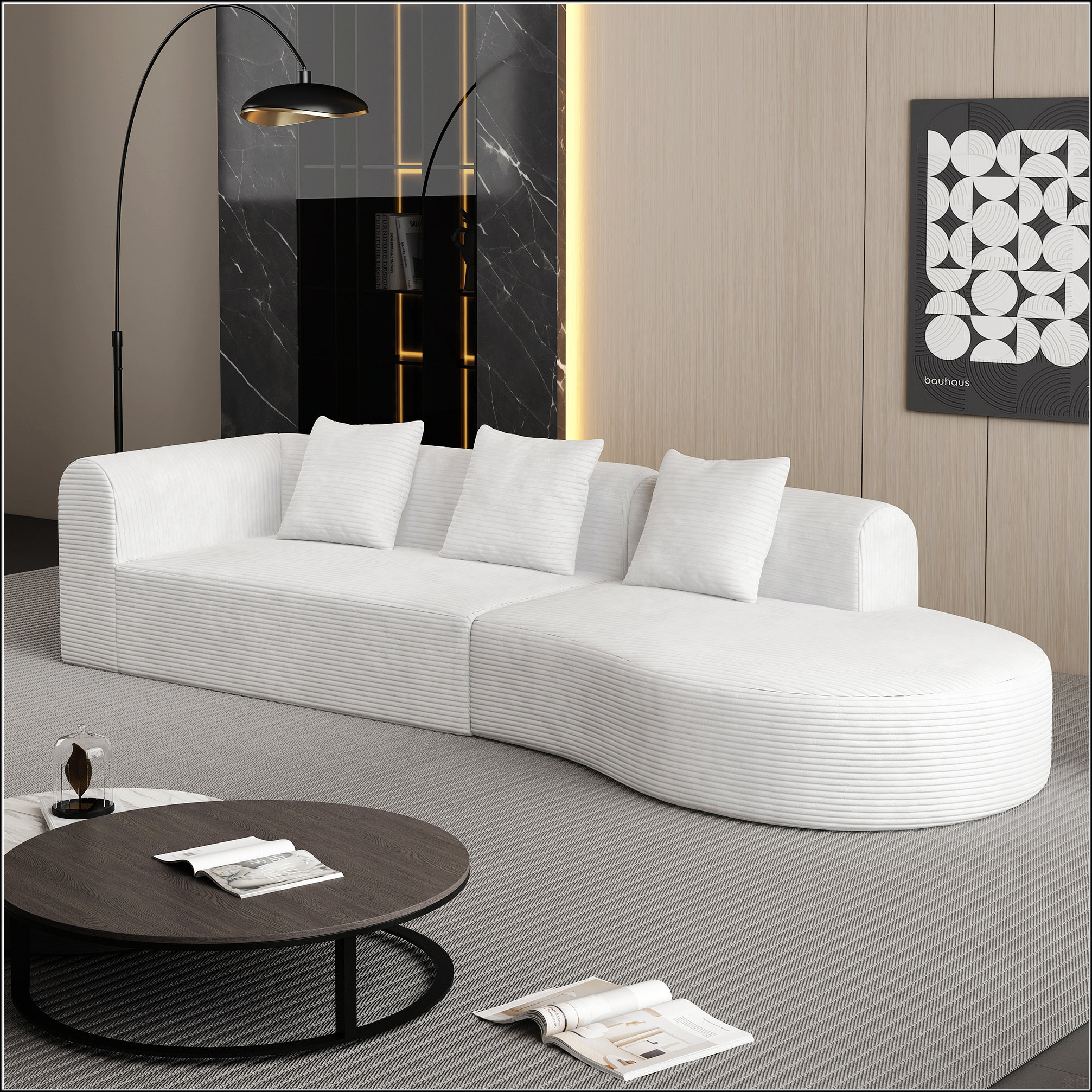 Orren Ellis 123*37 Inch Extra Large Deep Modular Sofa - Wayfair Canada