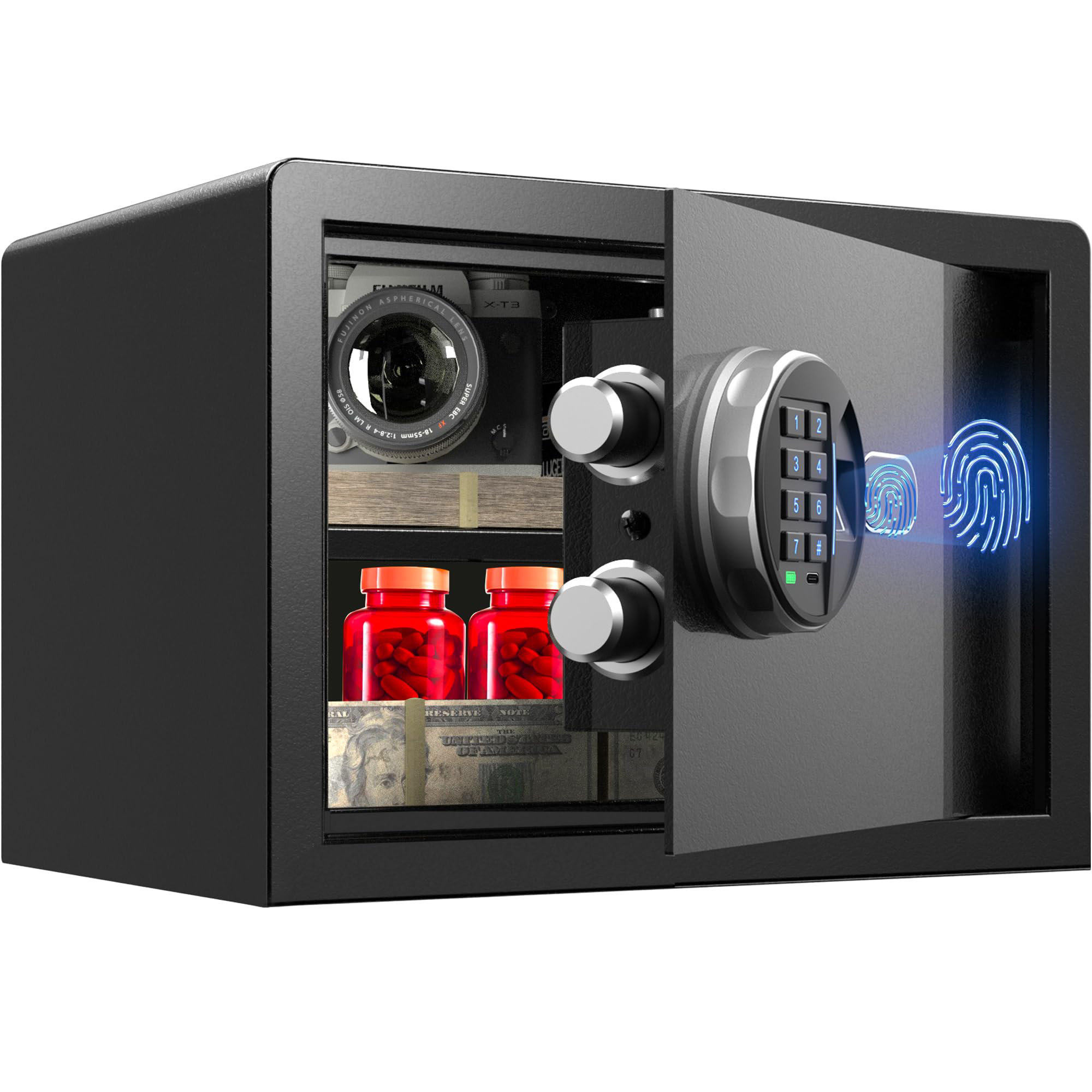 BEACHWATER POOL & SPA, LLC Smart Biometric Safe - (0.80 Cu. Ft ...