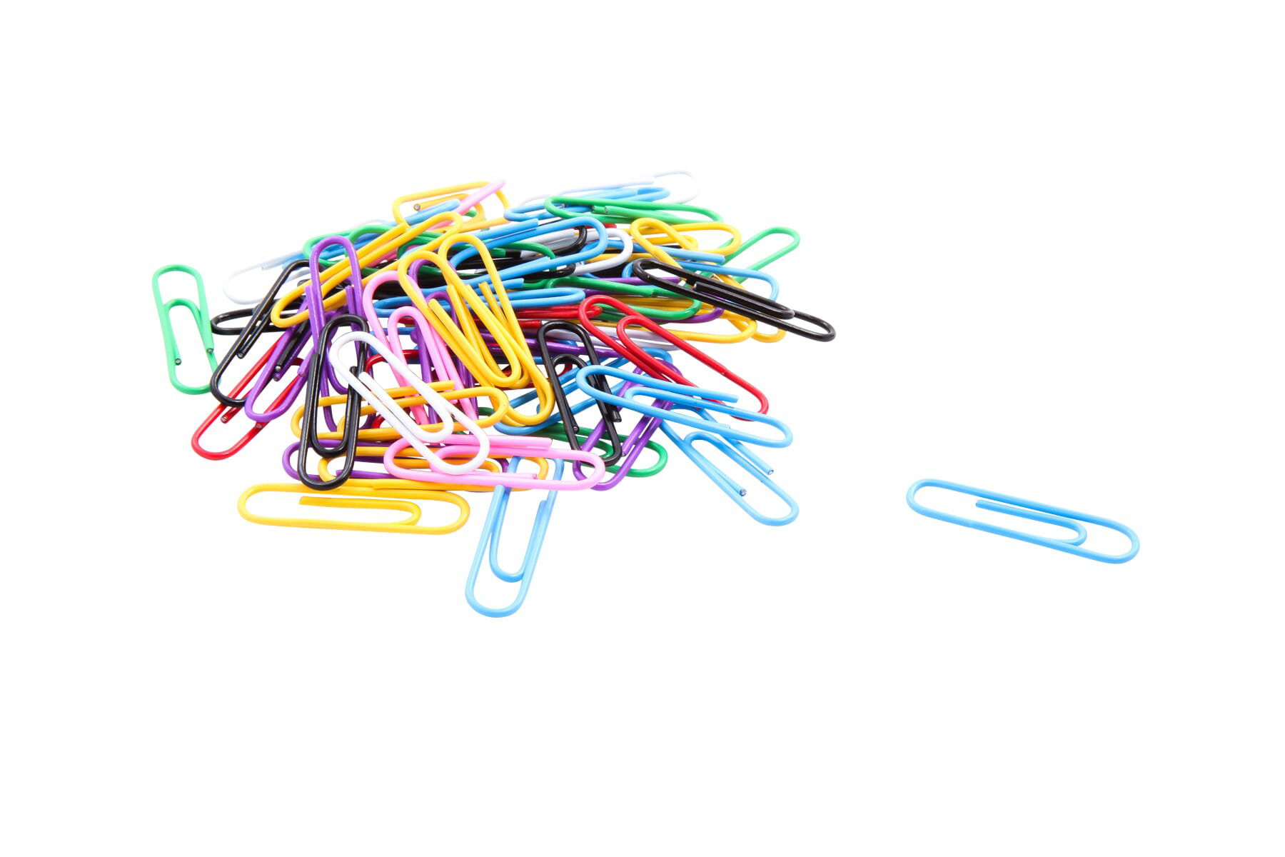 Baumgartens Vinyl Coated Paper Clips Jumbo Size 200 Pack Assorted ...