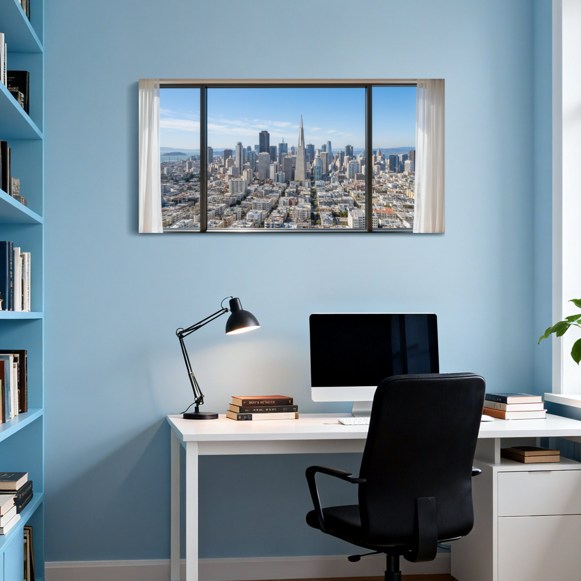 Latitude Run® Scenic & Cityscapes San Francisco Cityscape View Window ...