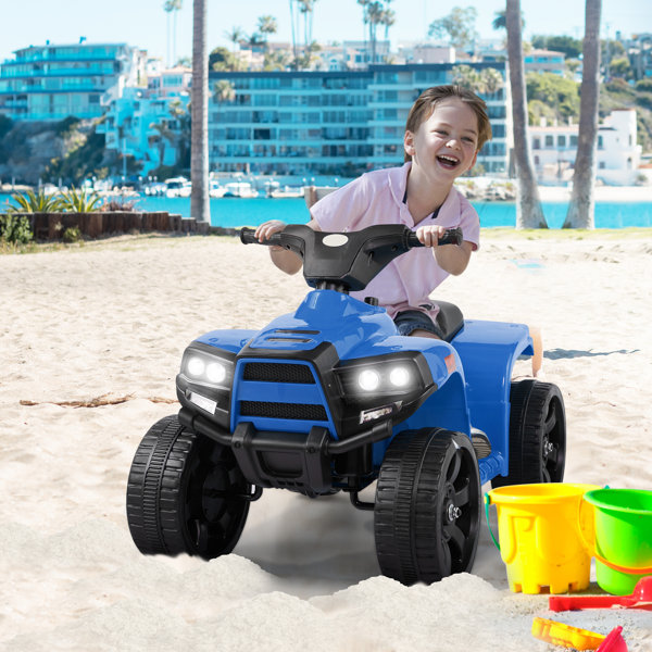 TOBBI_TOYS ATV Toy Four-Wheeler with Bright Headlights, Air Pressure ...