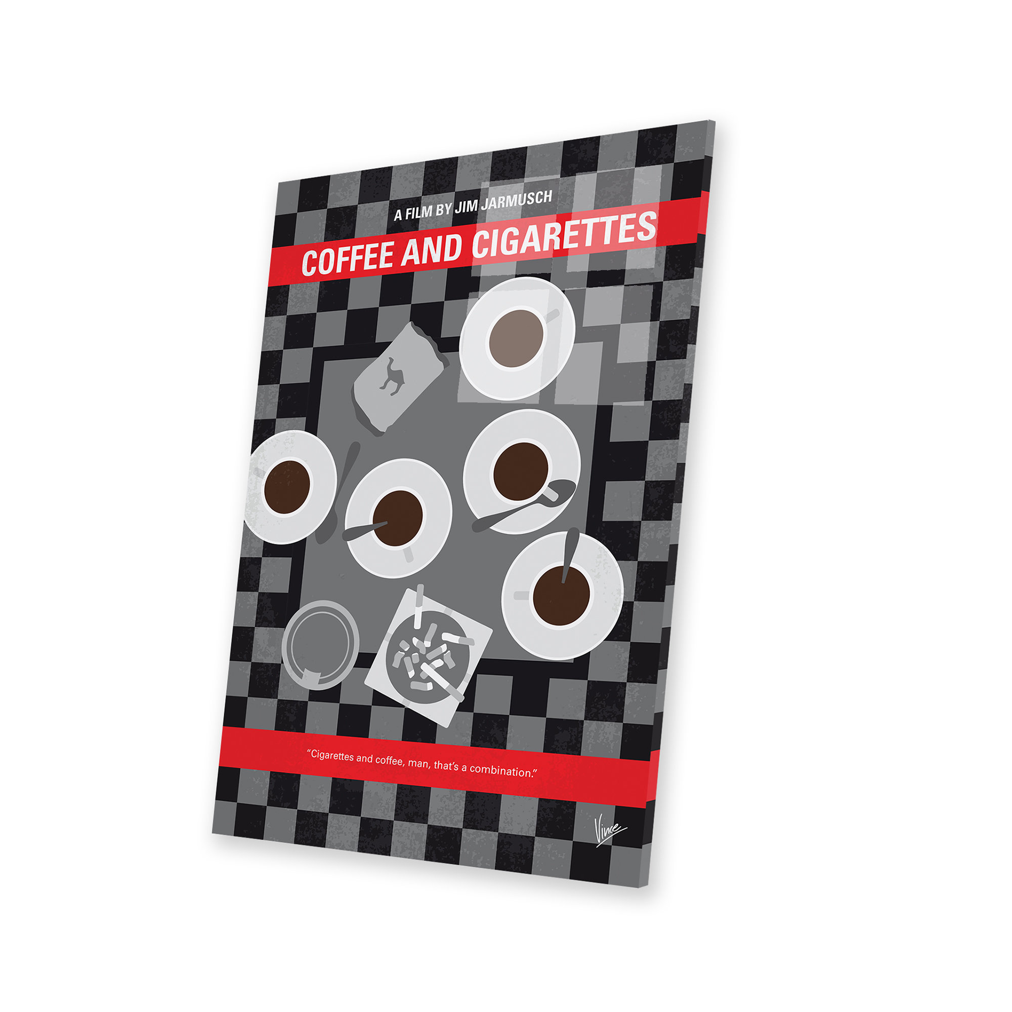iCanvas Coffeeand Cigarettes Minimal Movie by Chungkong - No Frame ...