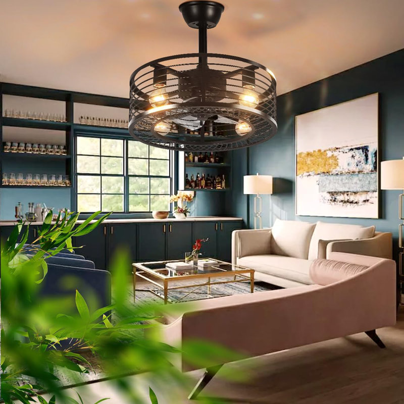 17 Stories Cannelberg 15'' Ceiling Fan with Light Kit | Wayfair