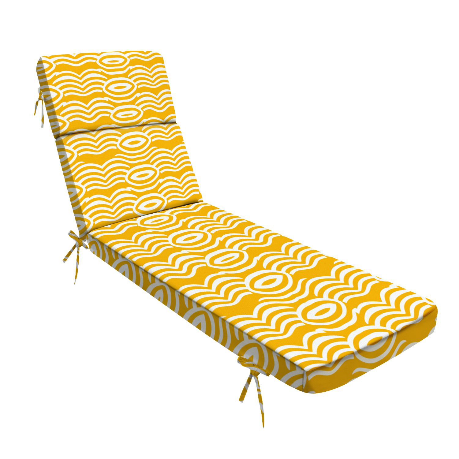 Rosecliff Heights Outdoor Indoor 3'' Lounge Patio Cushion waves ...