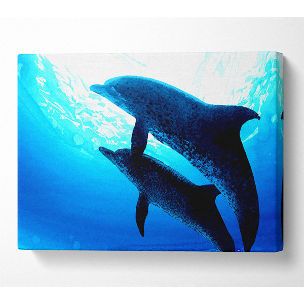 House of Hampton Dolphins Under The Sea - Print | Wayfair.co.uk