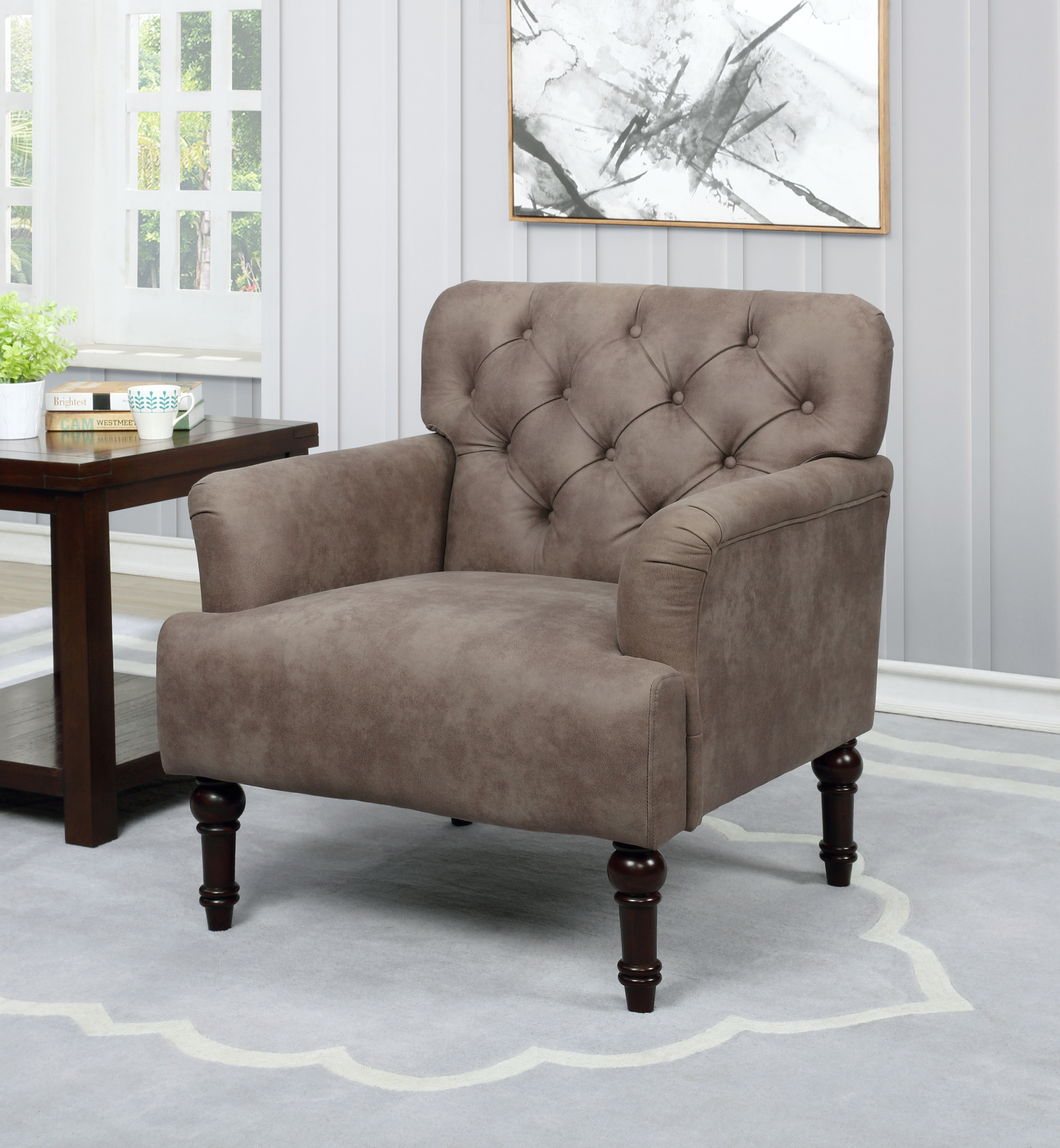 Alcott Hill® Wragby 81.28Cm Wide Tufted Polyester Armchair | Wayfair