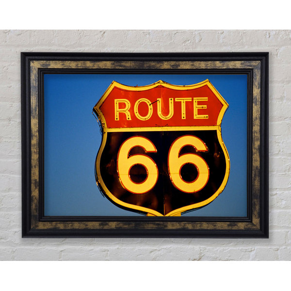 Bright Star Route 66 - Single Picture Frame Print | Wayfair.co.uk